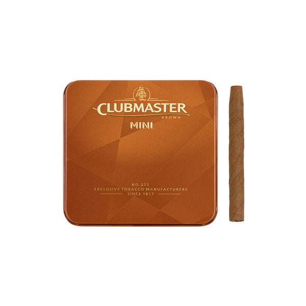 Clubmaster - Mini Brown Cigarillo 20 stick tin - Tobacco Lifestyle ...