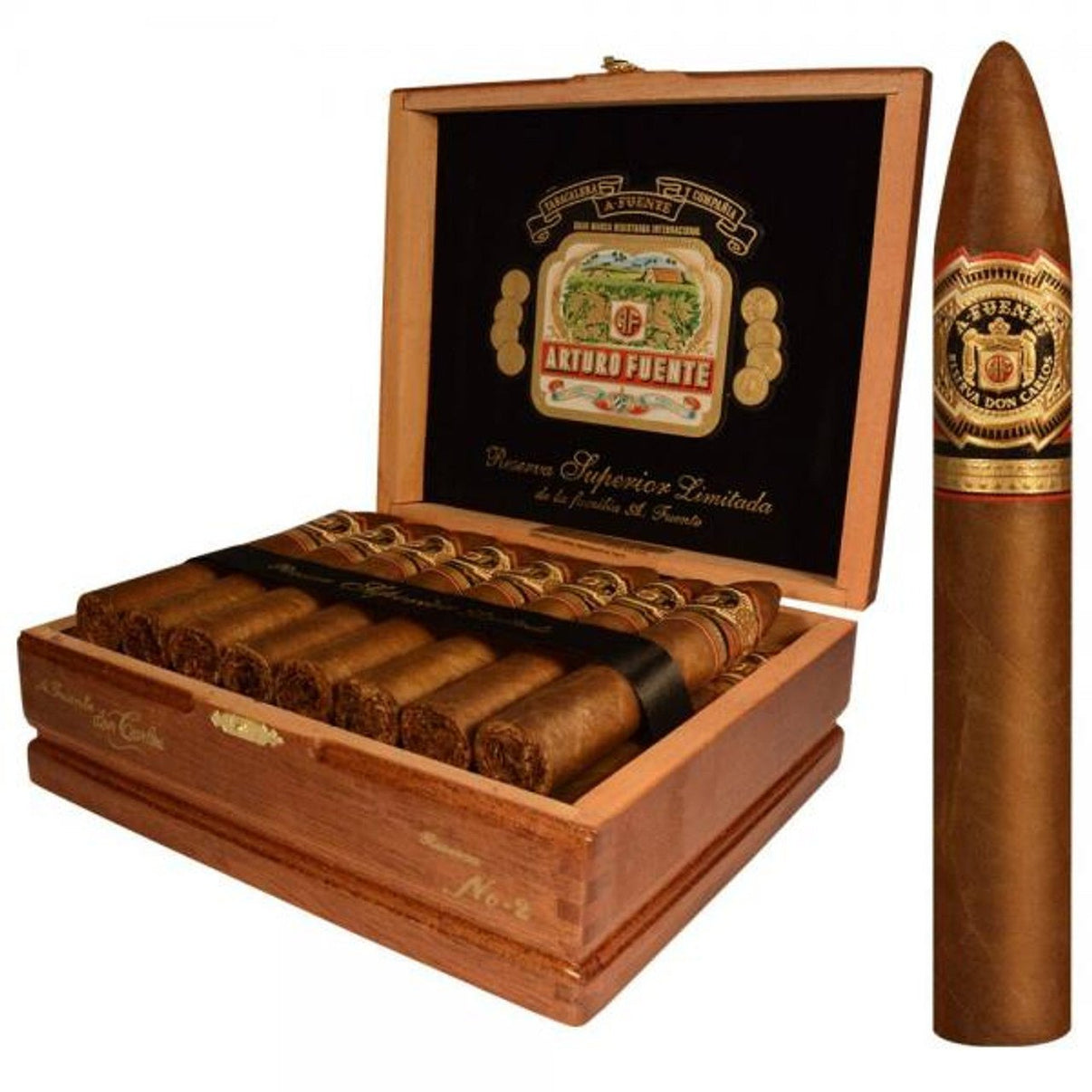 A. Fuente - Don Carlos Reserva No. 2 25 stick box - Tobacco Lifestyle ...