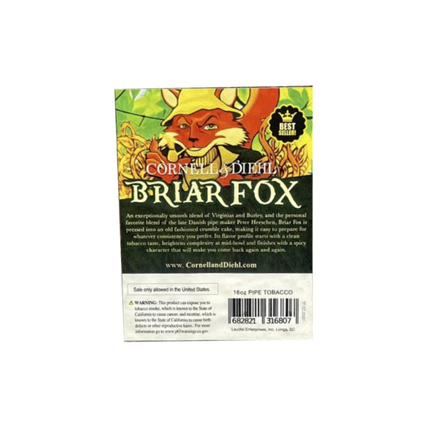 康奈尔大学 & Diehl - Briar Fox 16盎司 453.6克 - Tobacco Lifestyle，Lucky Time ...