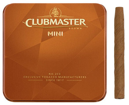 Clubmaster - Mini Brown Cigarillo 20 stick tin - Tobacco Lifestyle ...