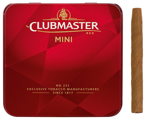 Clubmaster - Mini Red Cigarillo 20 stick tin - Tobacco Lifestyle, Lucky ...