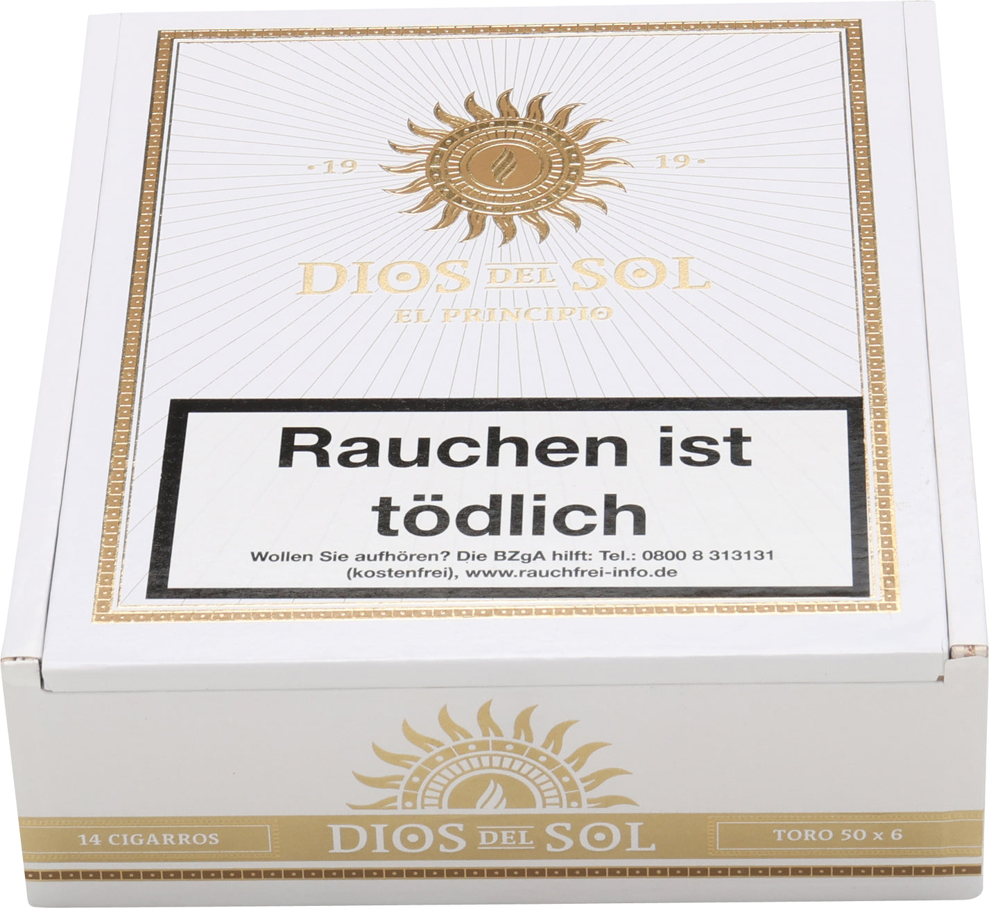 Dios Del Sol - El Principio Toro 50 x 6 14 stick box - Tobacco ...