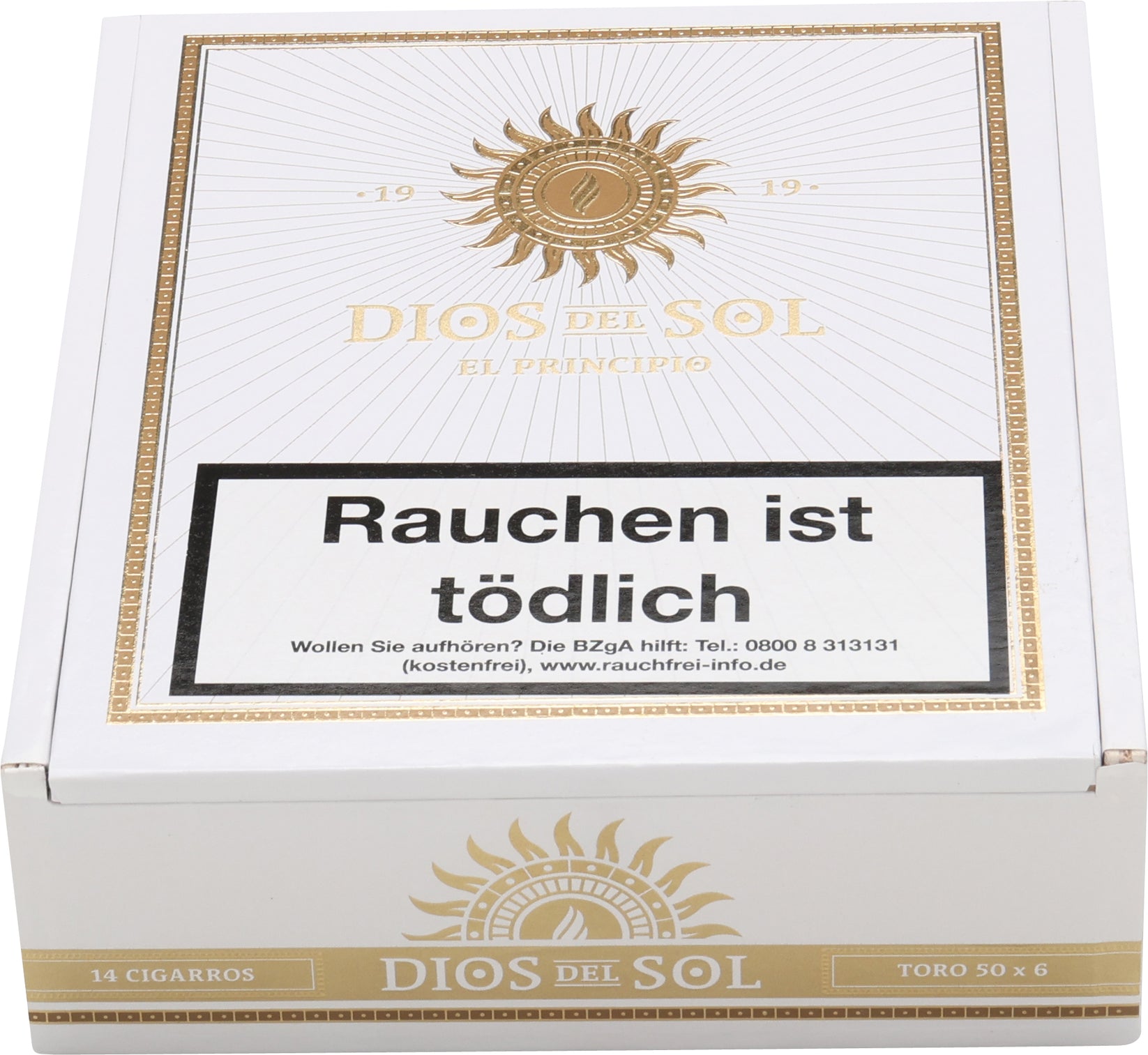Dios Del Sol - El Principio Toro 50 x 6 14 stick box - Tobacco ...