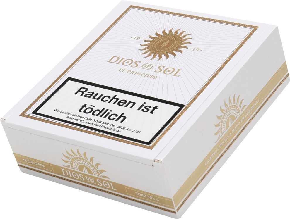 Dios Del Sol - El Principio Toro 50 x 6 14 stick box - Tobacco ...