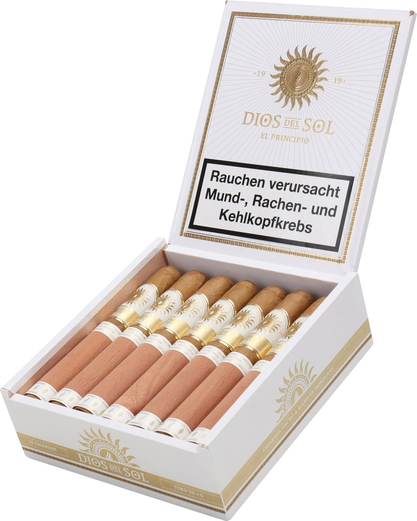 Dios Del Sol - El Principio Toro 50 x 6 14 stick box - Tobacco ...