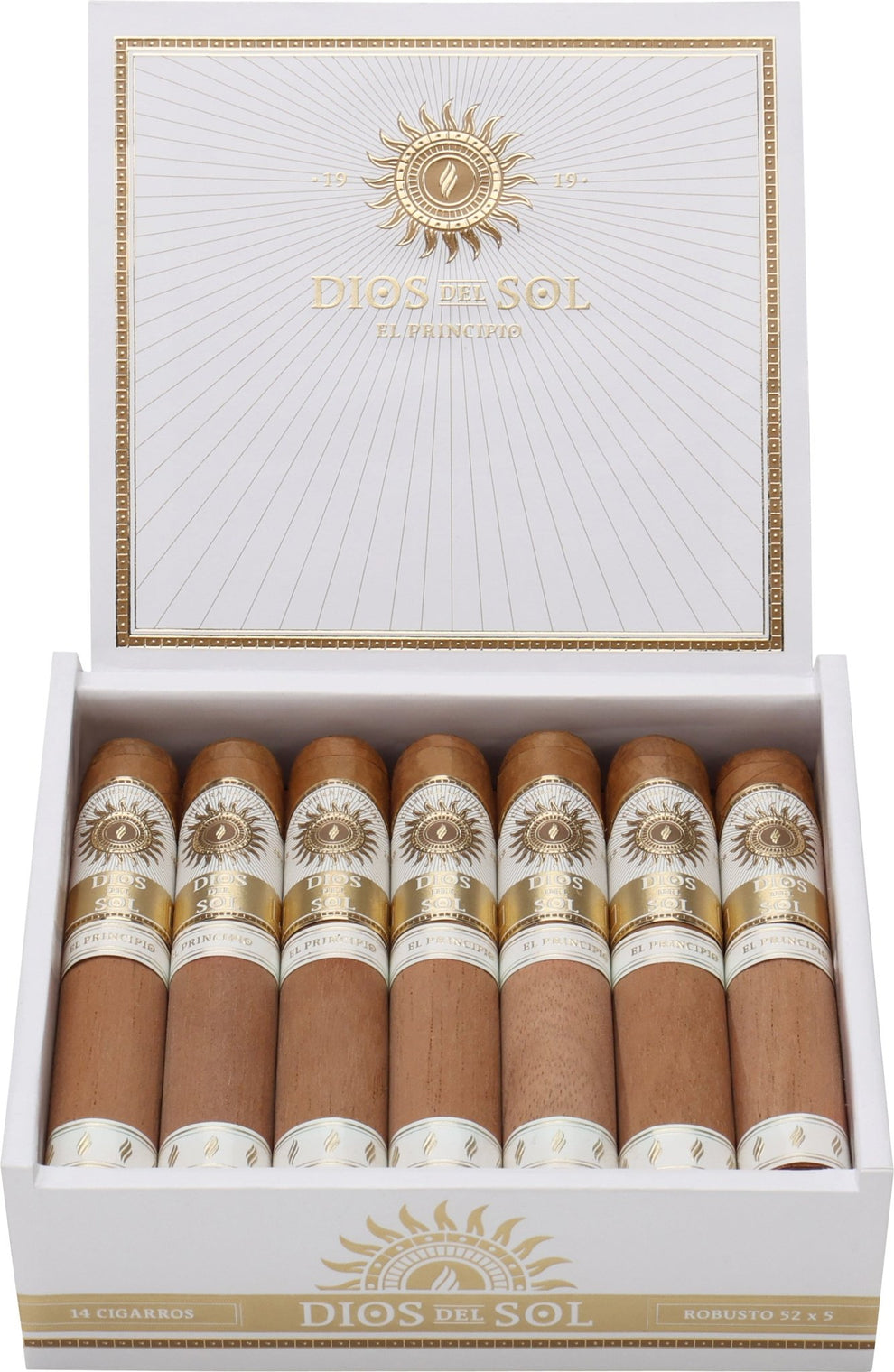 Dios Del Sol - El Principio Robusto 52x5 14 stick box - Tobacco ...